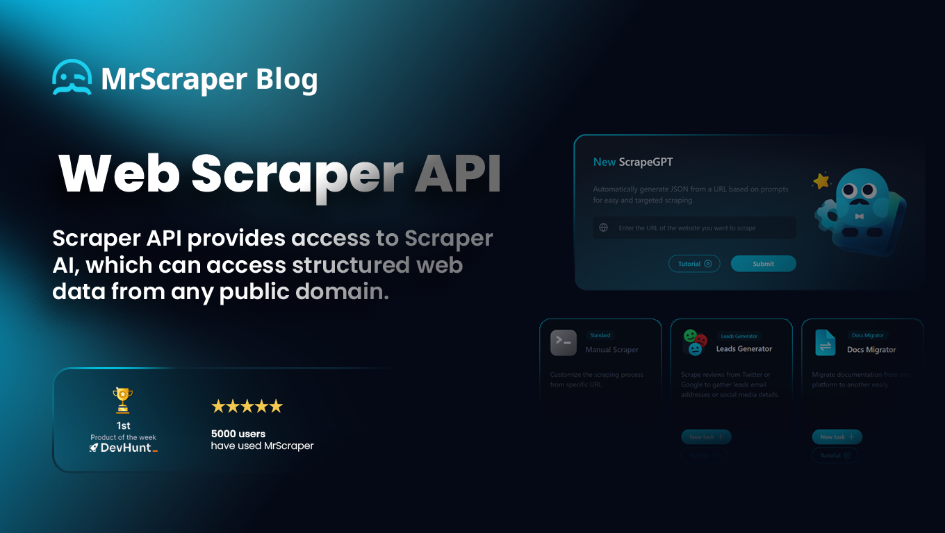 MrScraper Web Scraper API | MrScraper